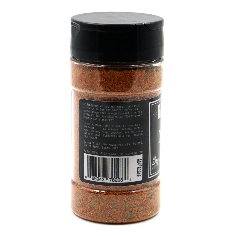 No. 8 DRY RUB & SEASONING – RedBeards Hot Sauce